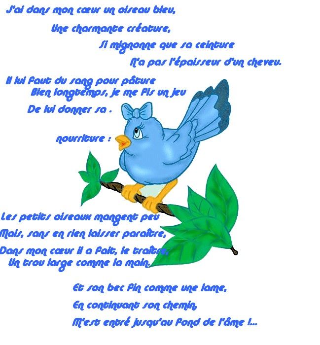 l'oiseau bleu